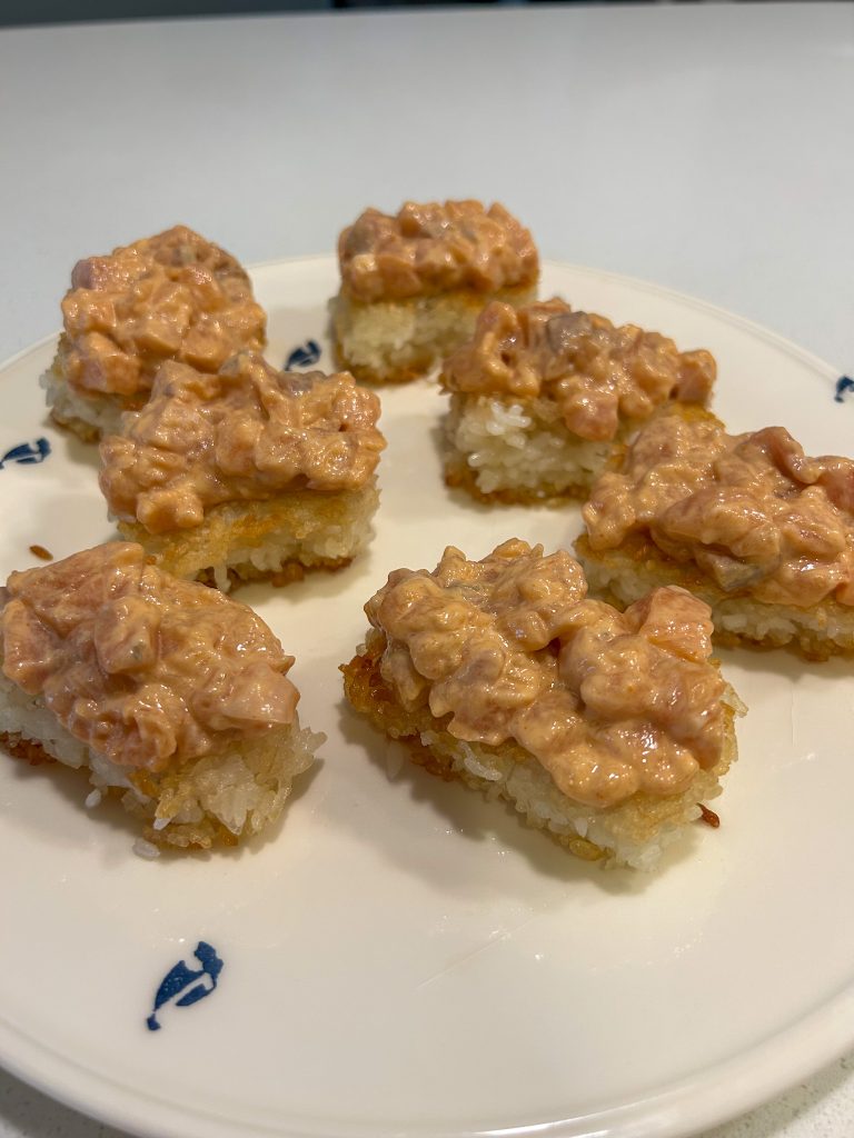 Crispy Rice Sushi Bites • Effing Seafoods